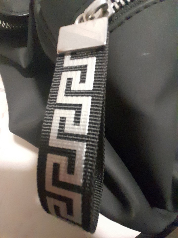 Versace Parfums Gift Book Bag Backpack Medusa Head Logo Black Silver | eBay