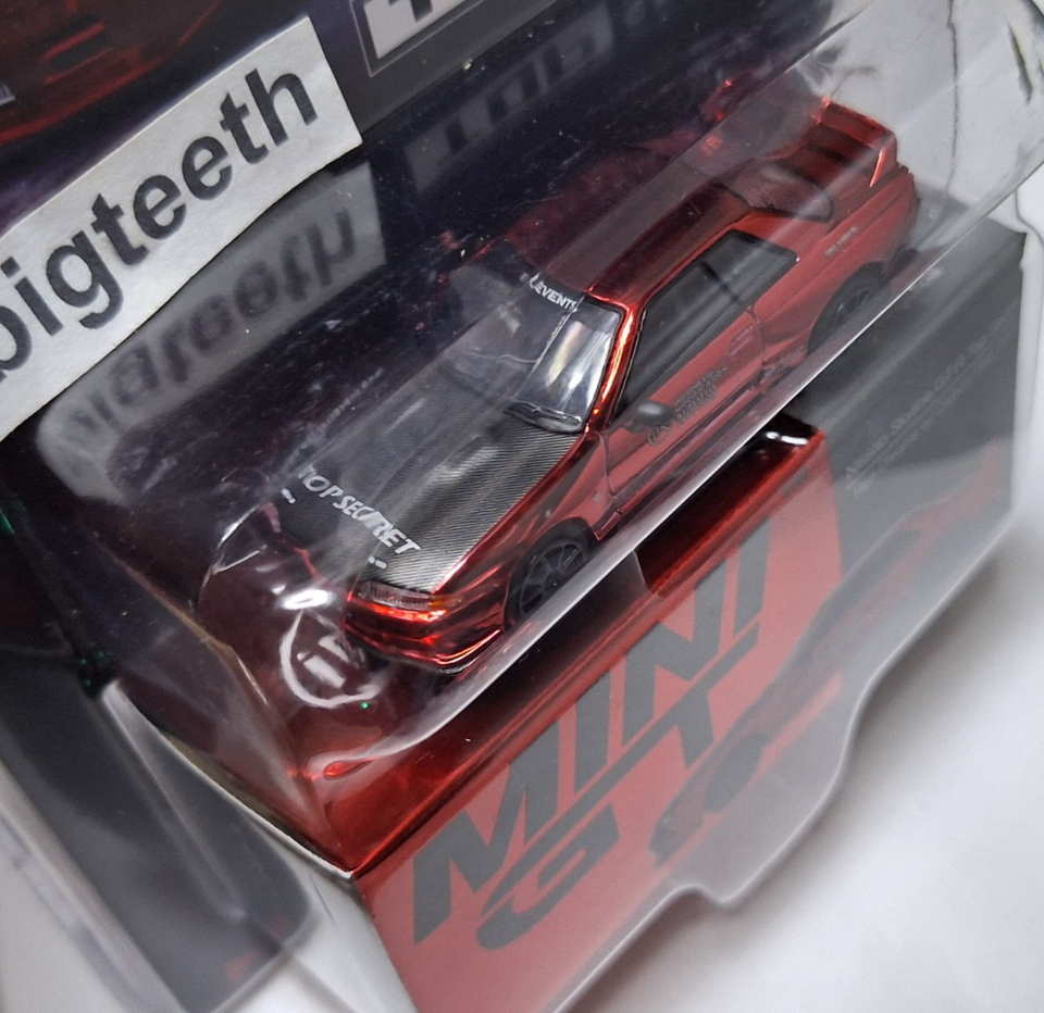 MINI GT Nissan Skyline GT-R Top Secret Red Chrome IMX 2025 Exclusive ...