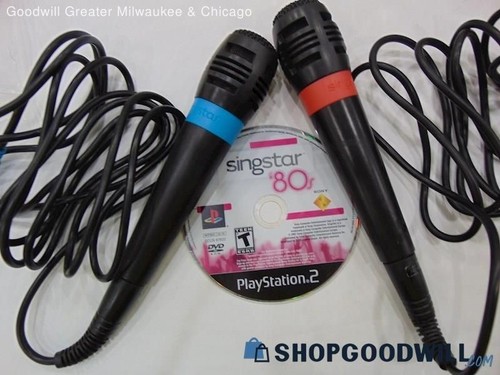 Singstar '80s Microphone Bundle Sony PlayStation 2 PS2 Loose | eBay