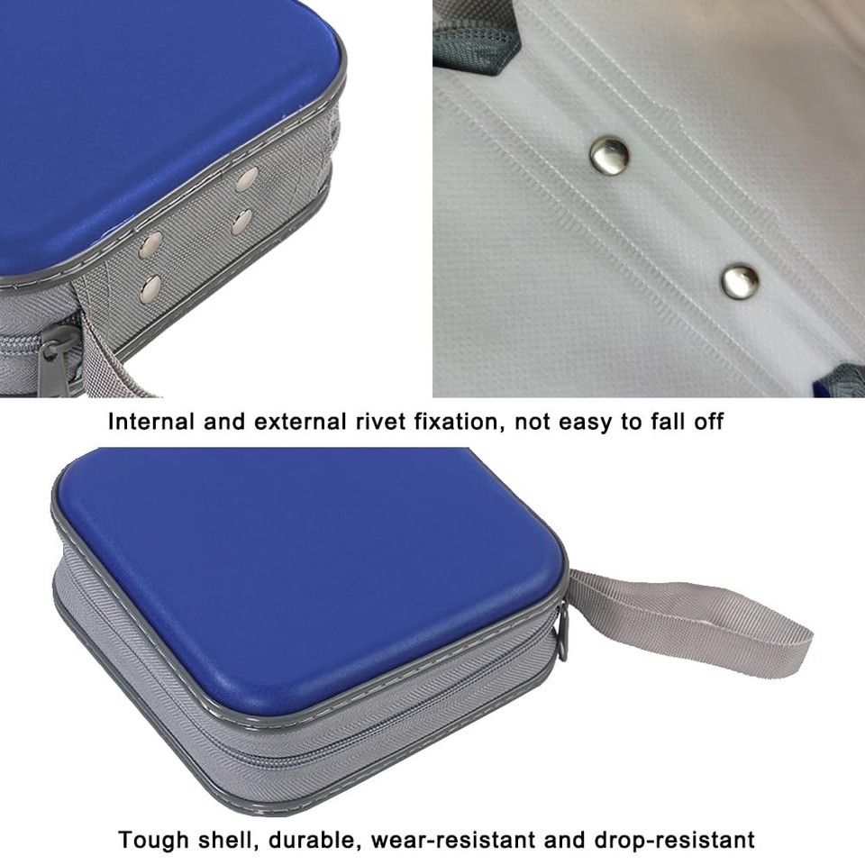 48 Capacity CD Case, Portable Hard Plastic DVD Storage Case, CD ...