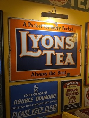 Original Lyons Tea enamel sign | eBay UK