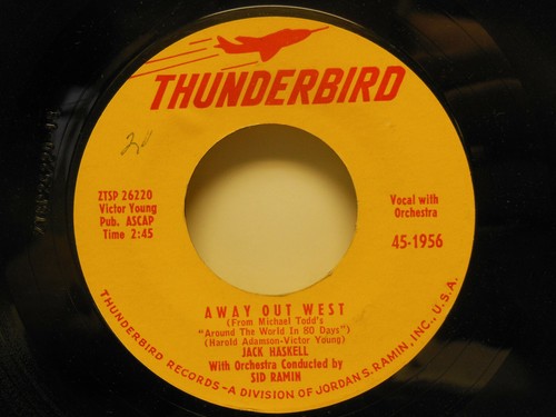 Jack Haskell: Around The World In 80 Days / Away Out West, 45 RPM VG ...