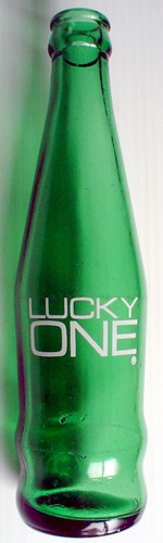 VINTAGE LUCKY ONE BEVERAGE BOTTLE, 7 FL OZ, ***** BOUTEILLE LUCKY ONE ...