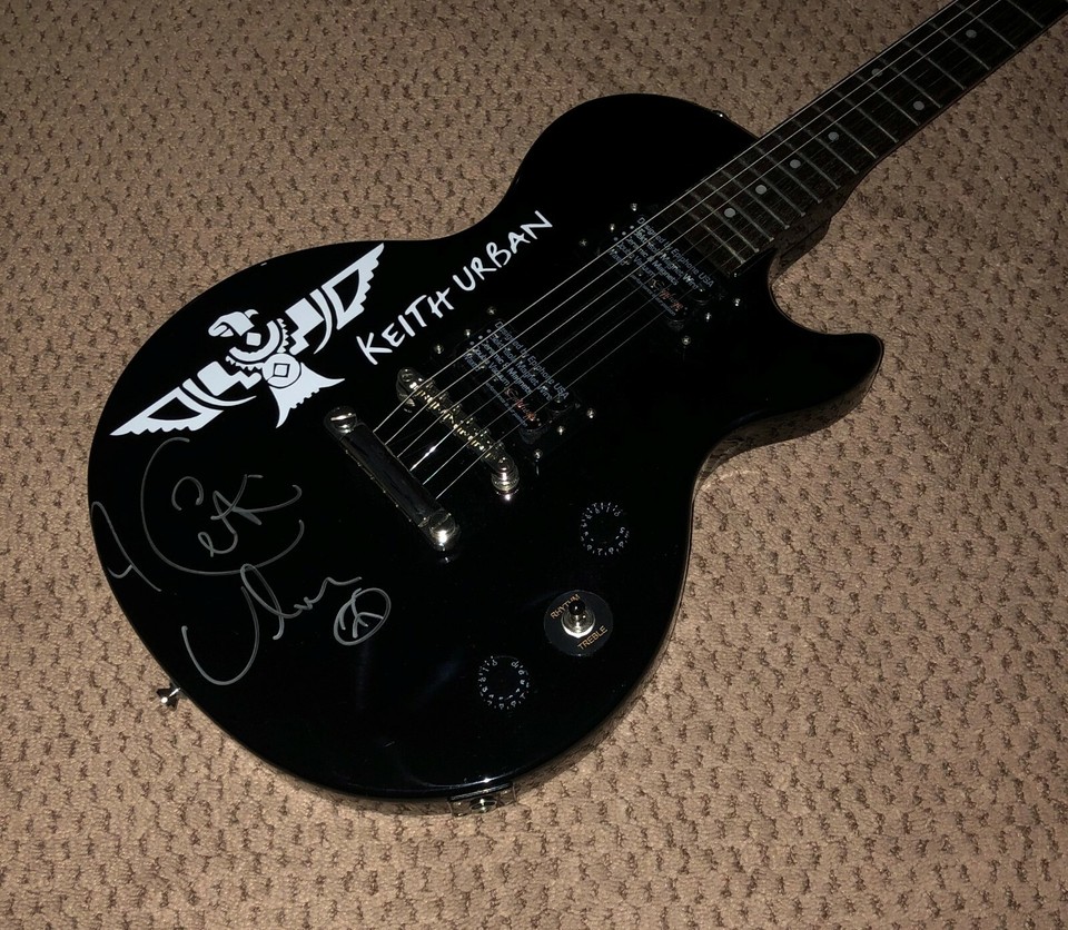 KEITH URBAN SIGNED ELECTRIC GUITAR AUTOGRAPH JSA FULL LOA RARE ON BODY ...