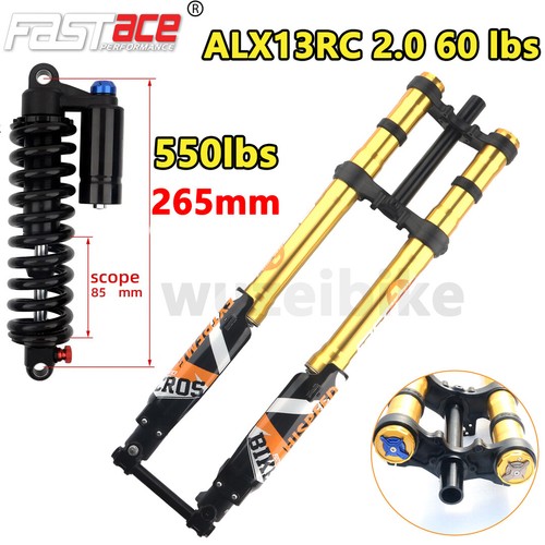 FASTACE ALX13RC Gold Front Fork Suspension For Surron Light Bee Talaria ...