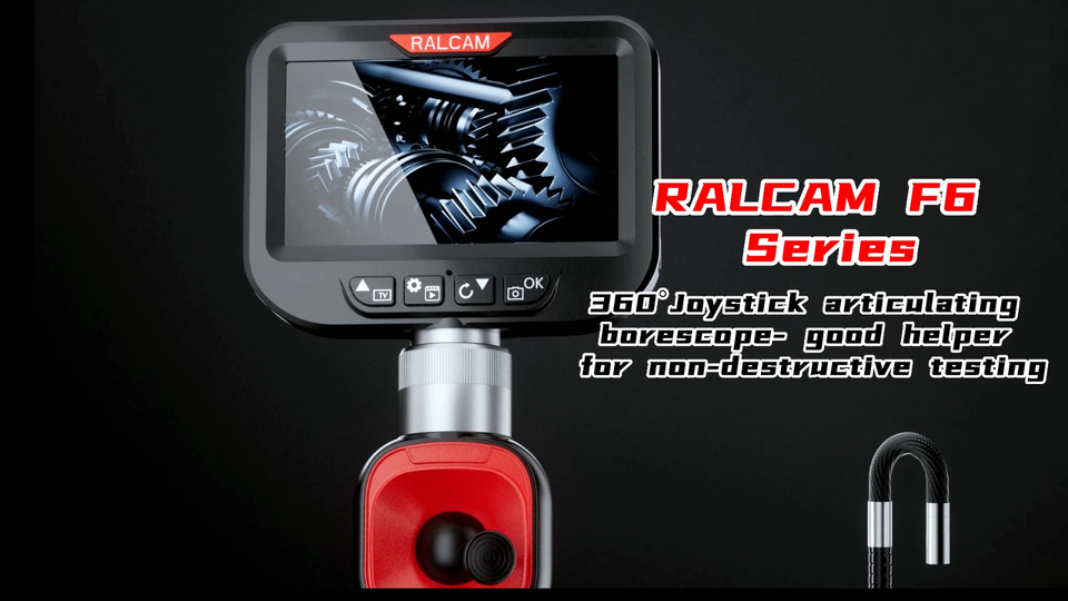 Ralcam 4-Way 360° Articulating Borescope Endoscope with light ...