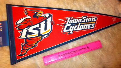 ISU Iowa State Cyclones NCAA Team 30 x 12 Felt Pennant , made in the ...
