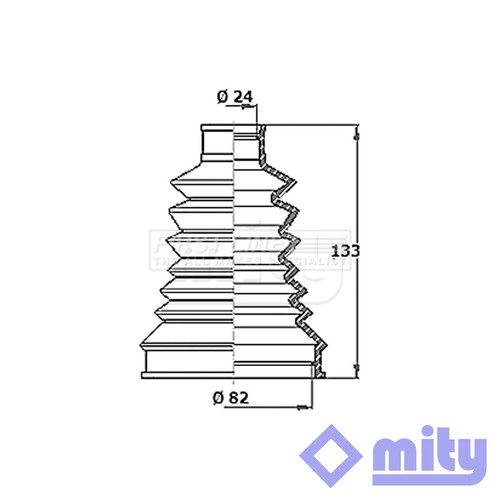 Fits Renault Clio 1990- Kangoo 1997- CV Joint Boot Set Front Left Outer ...
