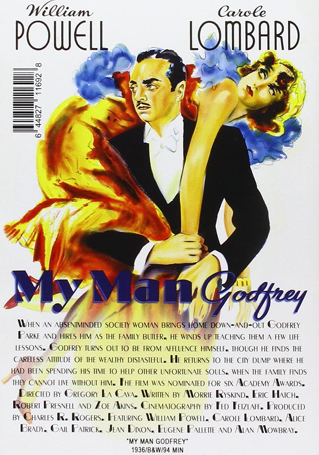 My Man Godfrey (DVD) Jean Dixon Pat Flaherty Robert Light Selmer ...