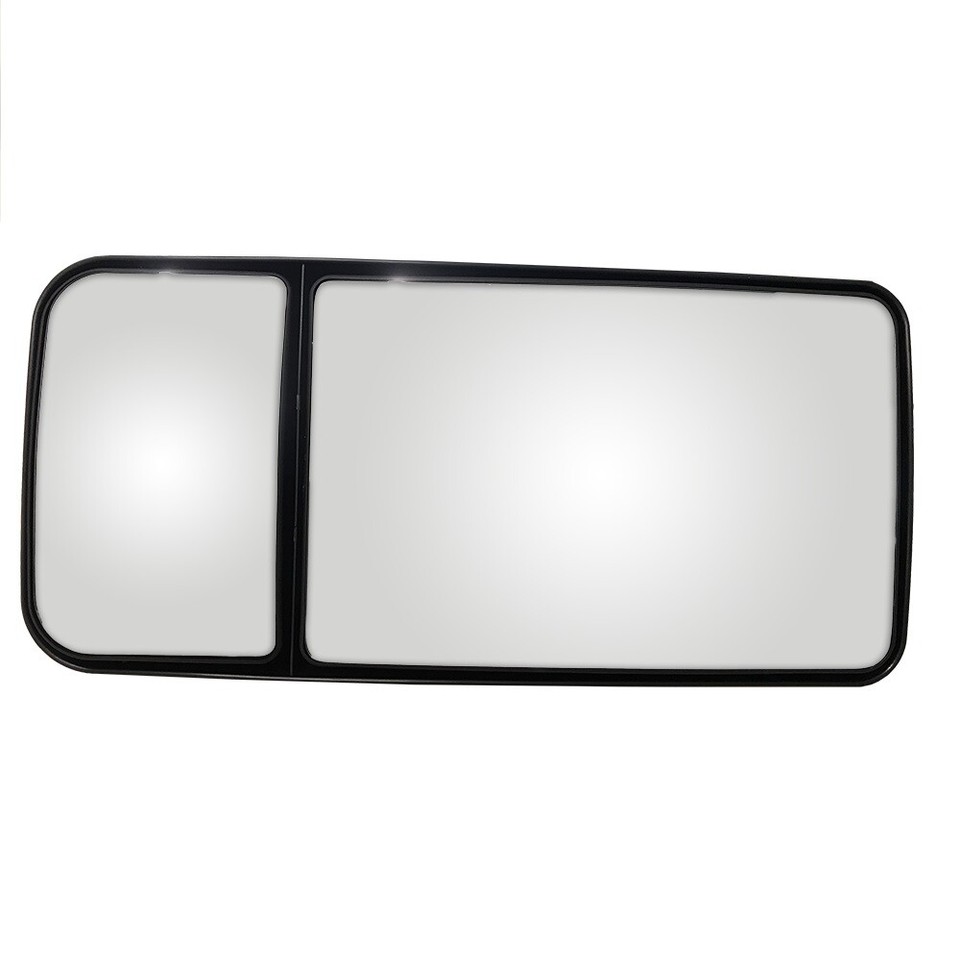2 X DUAL UNIVERSAL MIRRORS Pair Tractors Truck Wing Split Fixing Dual ...