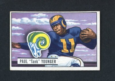 1951 Bowman Football #112 Paul "Tank" Younger LA Rams EX-MT | eBay