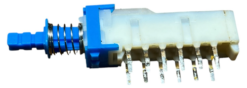 ALPS Latching Push Button Switch 4PDT Silver Plated | eBay