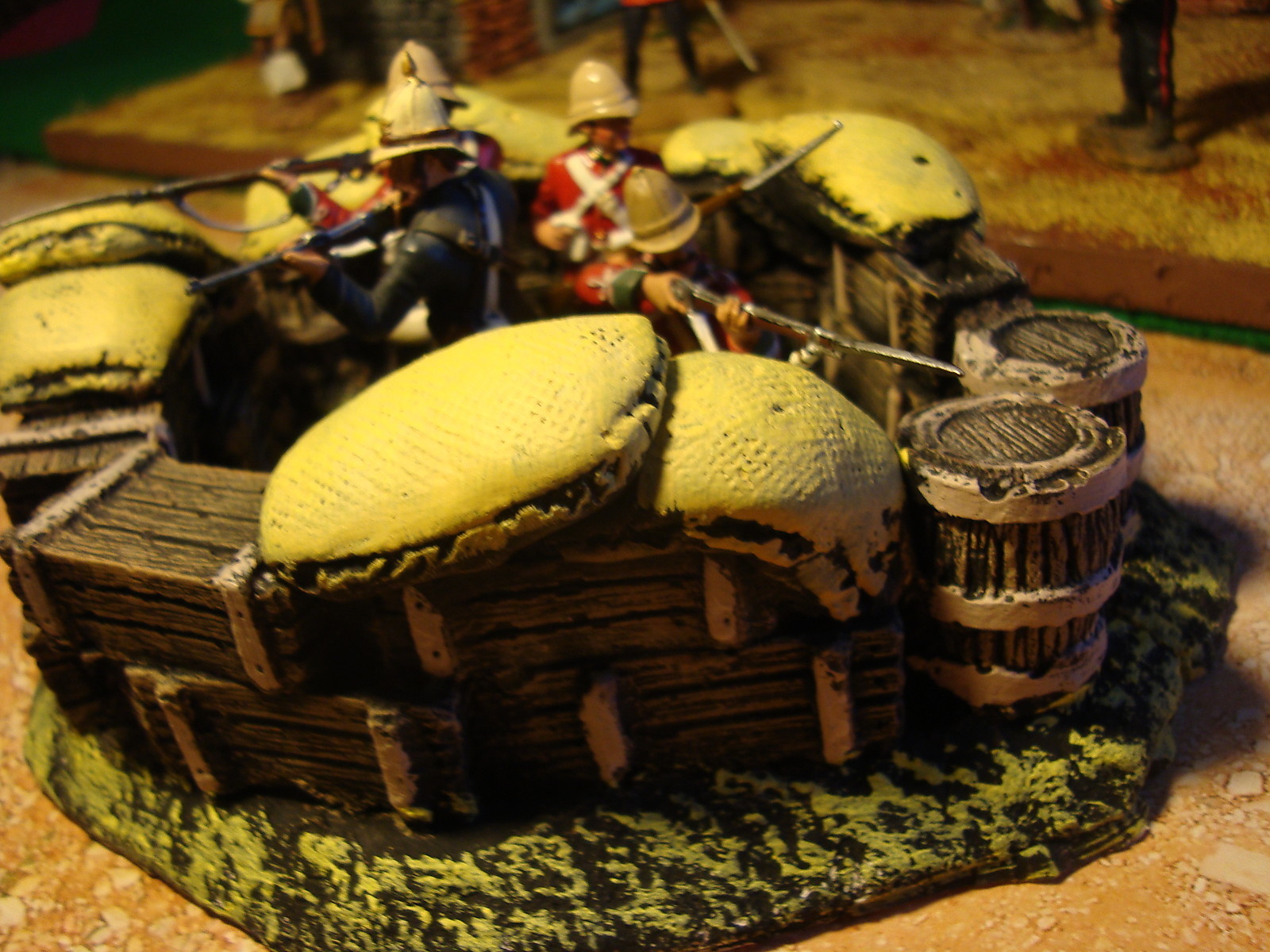 sandbags Boxes Resin 1.32 Painted Rourke' drift Redoubt T5 Zulu War ...