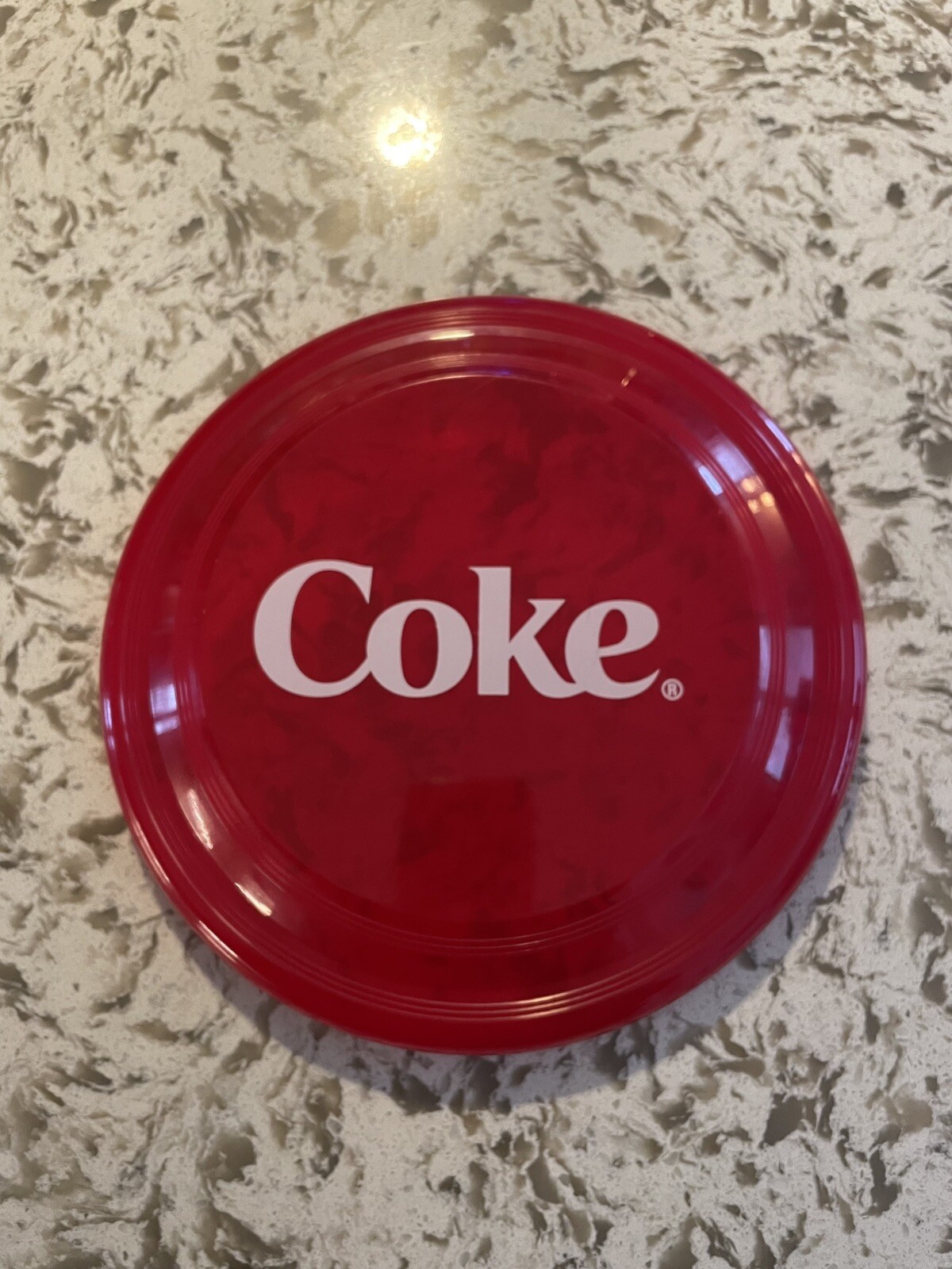 Coca-Cola Coke Red Transparent Plastic Throwing Disc Frisbee 8.5” Soda ...
