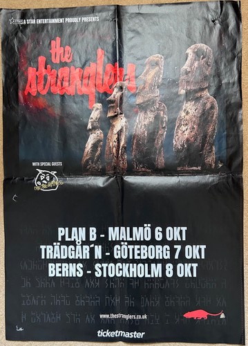 The Stranglers POSTER FOR THE LAST TIME THEY PLAYED IN SWEDEN Current ...
