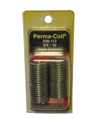 (04 Pcs) Perma-Coil 208-112 3/4-10 Inch Coarse Thread Insert, New | eBay