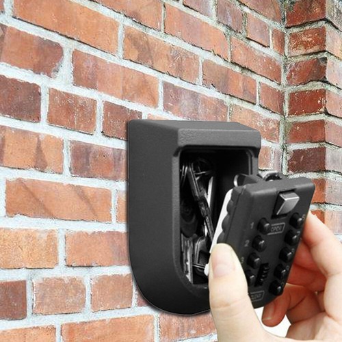 Outdoor Wall Mounted Push Button Combination Key Safe Storage Security ...