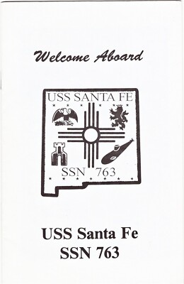USS Santa Fe SSN-763 US Navy submarine Welcome Aboard booklet | eBay