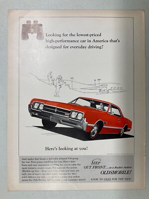 MISC949 Vintage Advertisement 1966 Oldsmobile 442 4-4-2 March 1966 | eBay