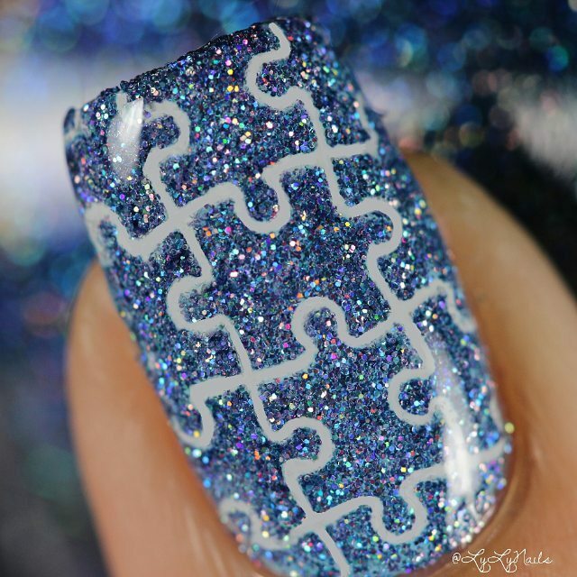 Whats Up Nails Puzzle Stencils for Nails, Autism Month Nail Stickers | eBay