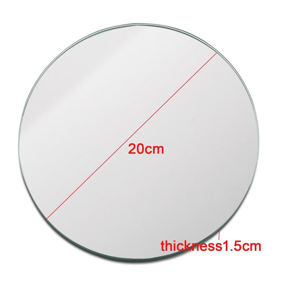 Decorative Mirror Trays Candle Plate Round Mirror Plate for Wedding ...