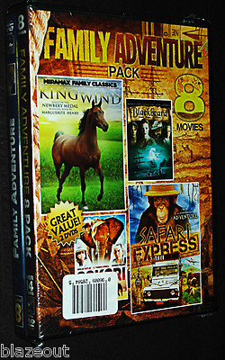 Family Adventure Pack 8 Movies on Two DVDs Great Value & Stories Brand ...