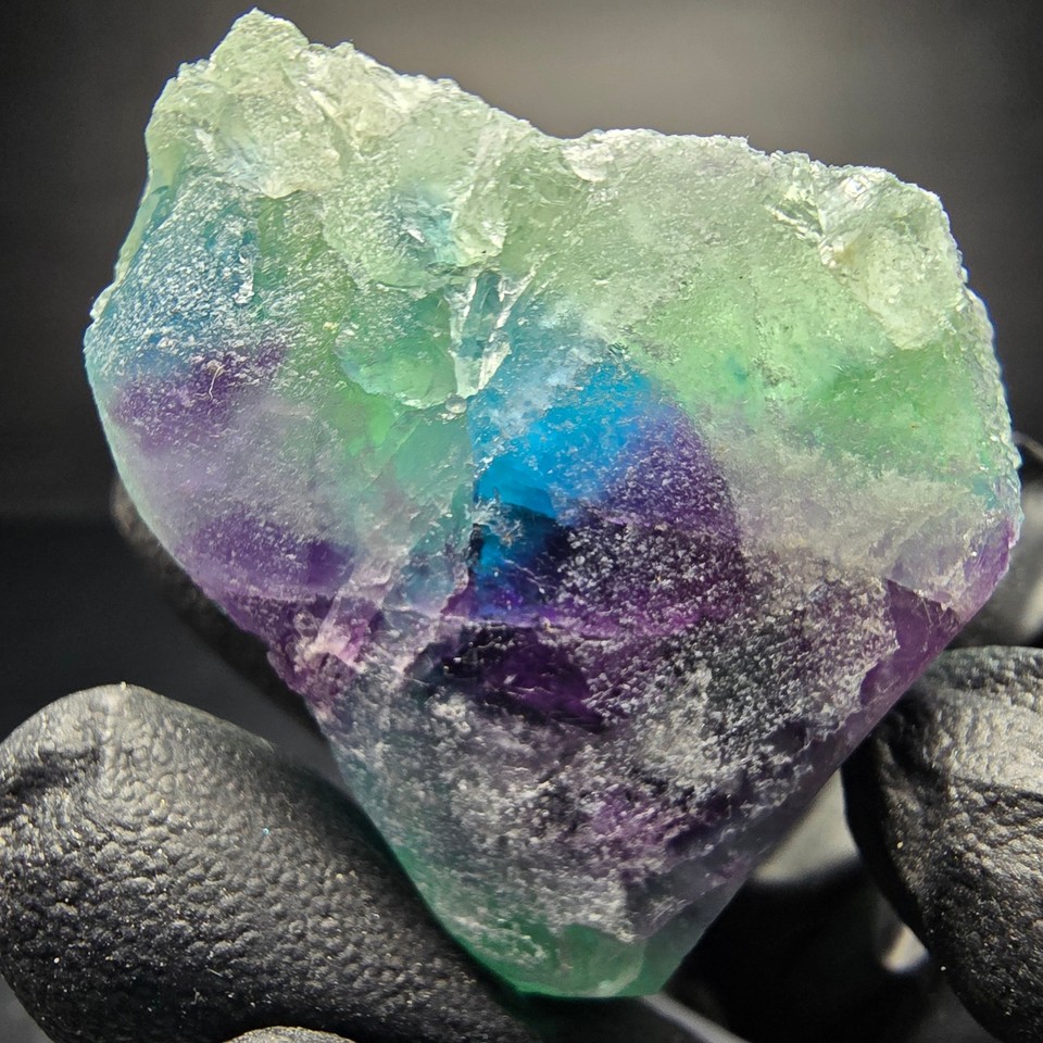 Beautiful Phantom Fluorite specimen green purple turquoise Omehane ...