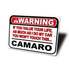 Personalized Car YEAR & MODEL Sign GM Garage Warning Value Your Life 10 ...