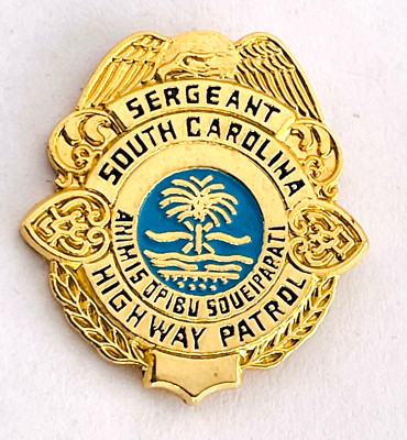 SOUTH CAROLINA - US STATE POLICE FORCE BADGE - MINIATURE REPRODUCTION ...