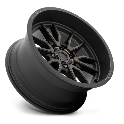 17x9 Fuel D762 CLASH Black Double Dark Tint Wheels 6x5.5 (1mm) Set of 4 ...