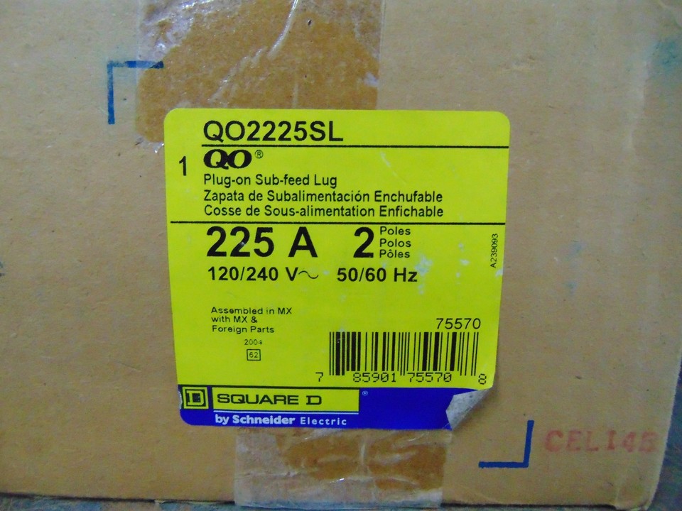 Square D Sub Feed Lug Kit QOL2225SL | eBay