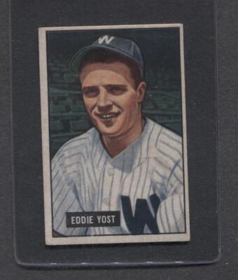 1951 Bowman #41 Eddie Yost (Senators) Vg-Ex (Flat Rate Ship) | eBay