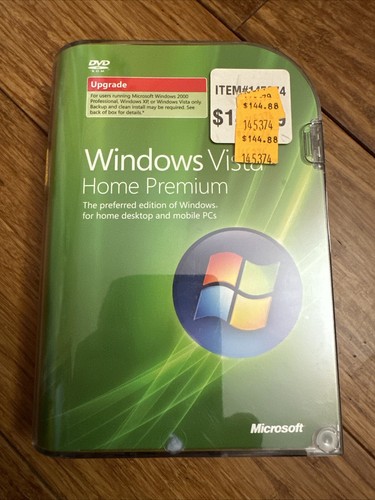 MICROSOFT OFFICE Windows VISTA Home Premium UPGRADE 2007 w/ Product Key ...