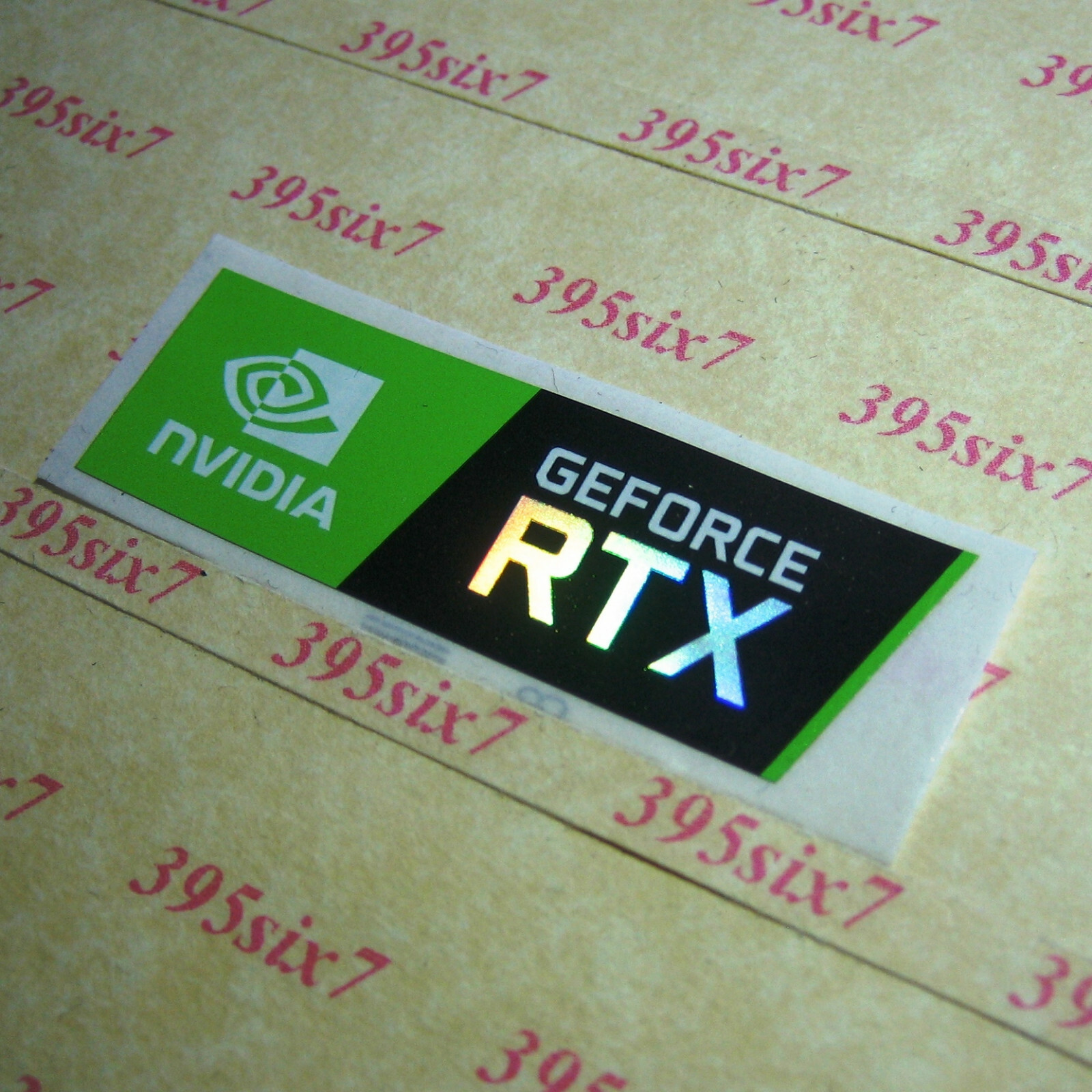 NVIDIA GEFORCE RTX STICKER 15mm x 46mm Silver Effect Version | eBay
