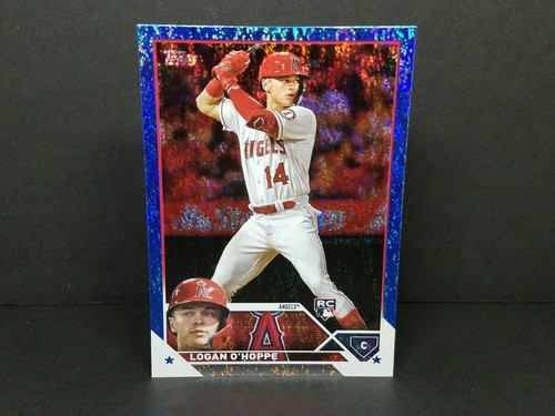 2023 Topps #363 Logan O'Hoppe, Angels (RC) - Blue Foilboard Parallel ...