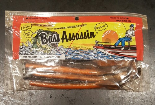 Bass Assassin - 8" Worm Crayfish Pearl Belly 15PK | eBay