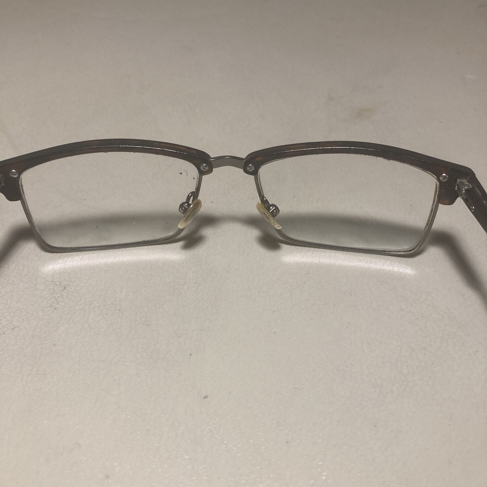 Helium Paris 4305 Brown Tortoise Metal Half Rim Eyeglass Frames 54-16 ...