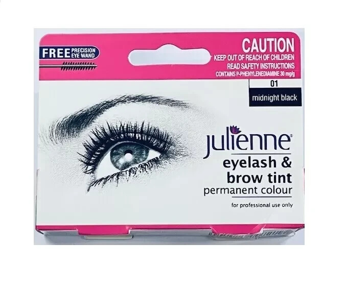 Julienne Professional Tinting Eyelash & Eyebrow Dye Tint Lash Kit All ...