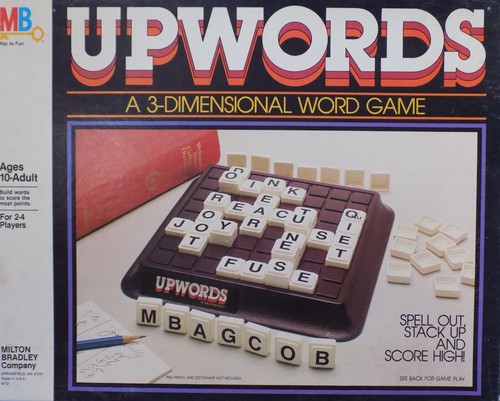 UPWORDS 3 Dimensional Word Game 100% Complete Milton Bradley 1983 | eBay