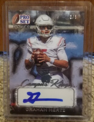 2021 Pro Set Power Graham Mertz Platinum RC Auto Autograph SP #/5 ...