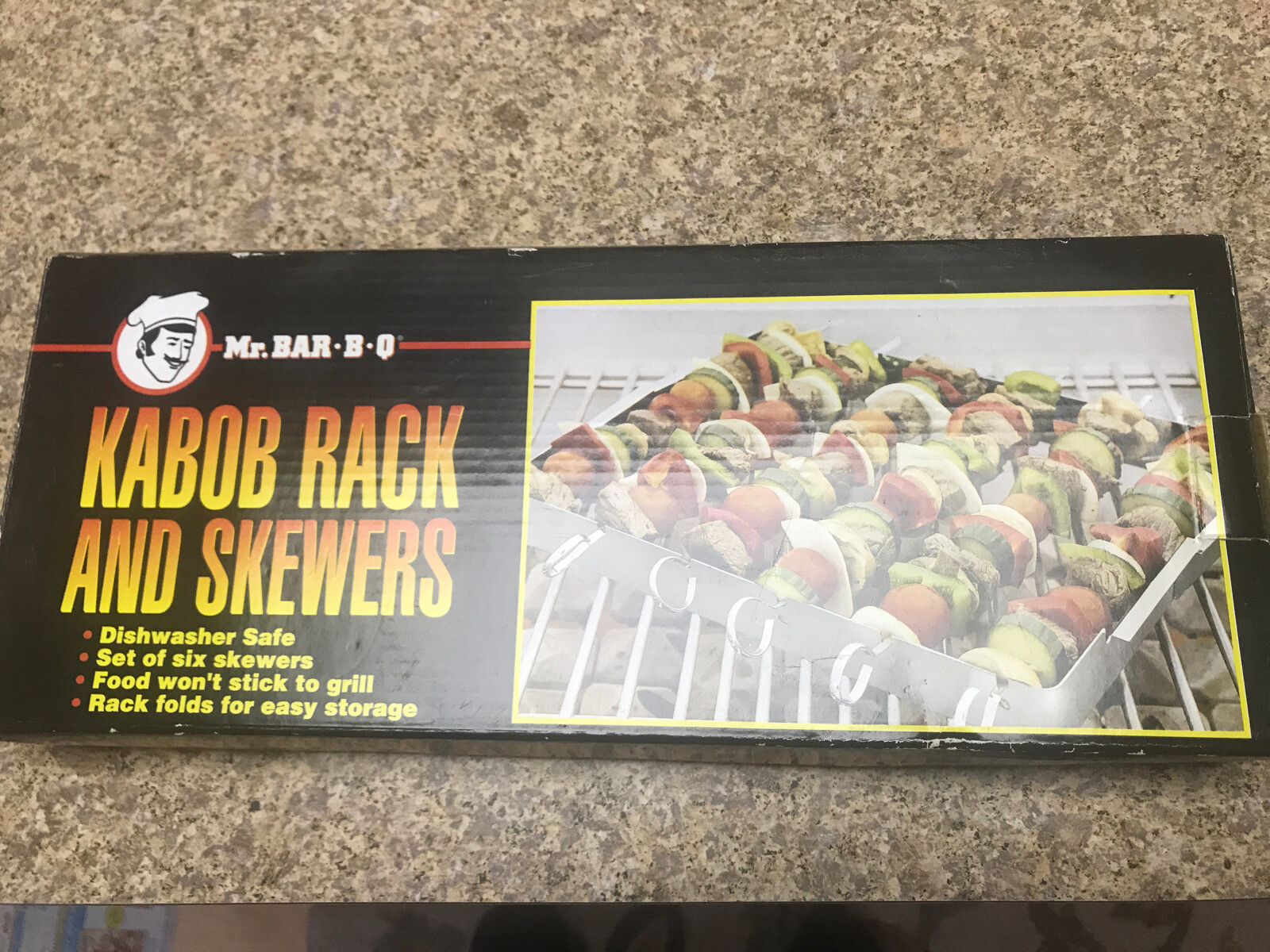 Mr. Bar-B-Q Premium Kabob Rack and Skewers Set of Six (6) 076903020193 ...