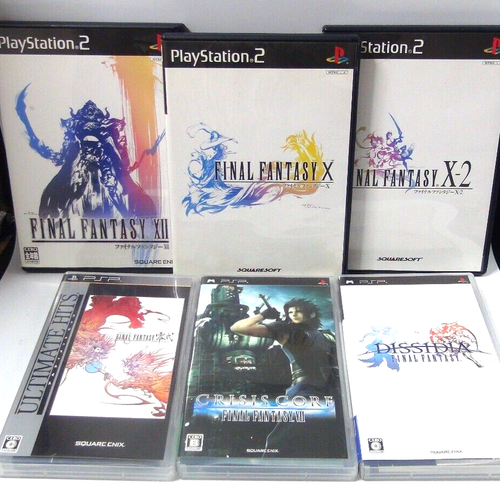 Final Fantasy PS2 PSP set of 6 game SQUARE ENIX FF10 FF12 XII Japan ...