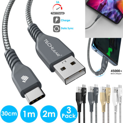 Strong BRAIDED USB-C Sync & Charger Charging Cable for iPad A16 11th ...