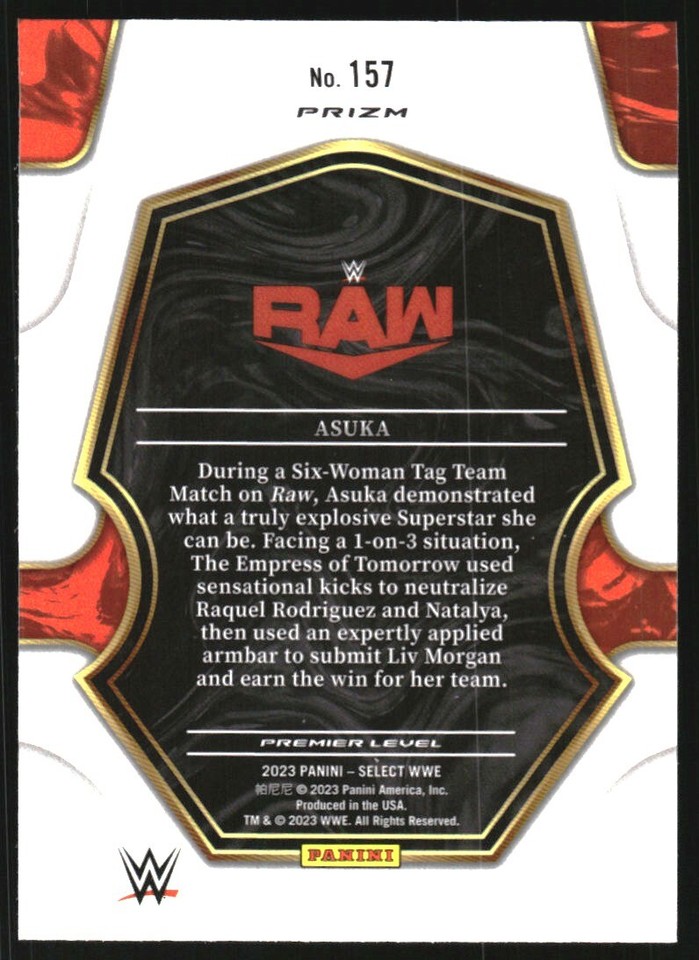 2023 Select WWE Prizms Silver #157 Asuka | eBay