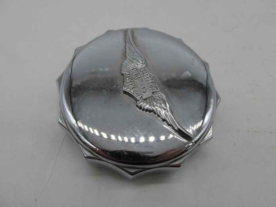 Harley-Davidson Chrome Vintage Fuel Gas Tank Cap H-D Motor Cycle Wings ...