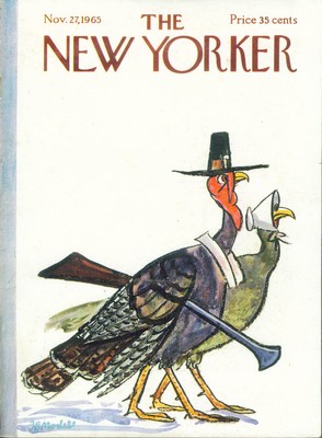 New Yorker cover Modell Mr & Mrs Turkey 11/27 1965 | eBay