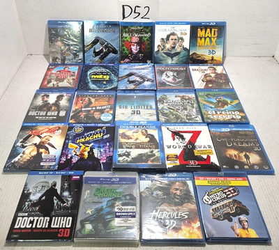 LOT of 25 Blu-Ray 3D Movies HERCULES/HOBBIT & MORE- NEW /SEALED D52 | eBay