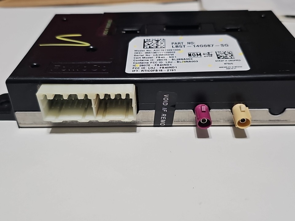 Telematics Communication Control Module 2020 Ford Ranger LB5T-14G087-SG ...