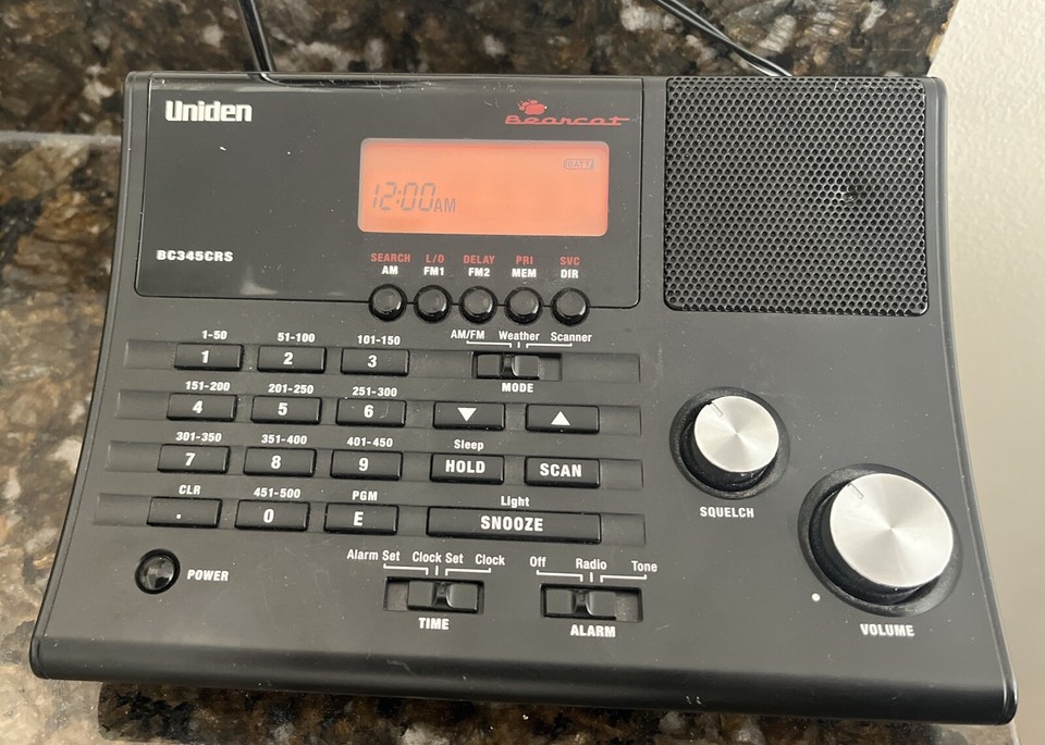 Uniden BC365CRS Bearcat Scanner FM Radio Weather Police/Fire/EMS VG ...