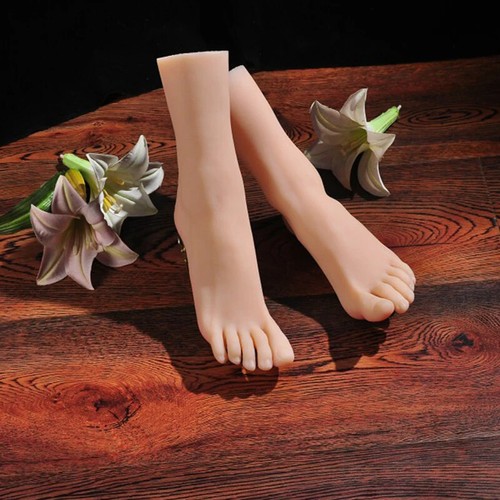 Female Mannequin Feet Simulation Silicone Foot Model Nail Art Practice ...